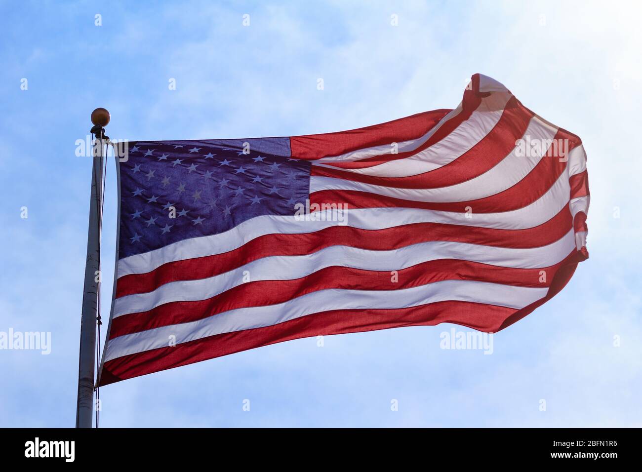American flag with sun hi-res stock photography and images - Alamy