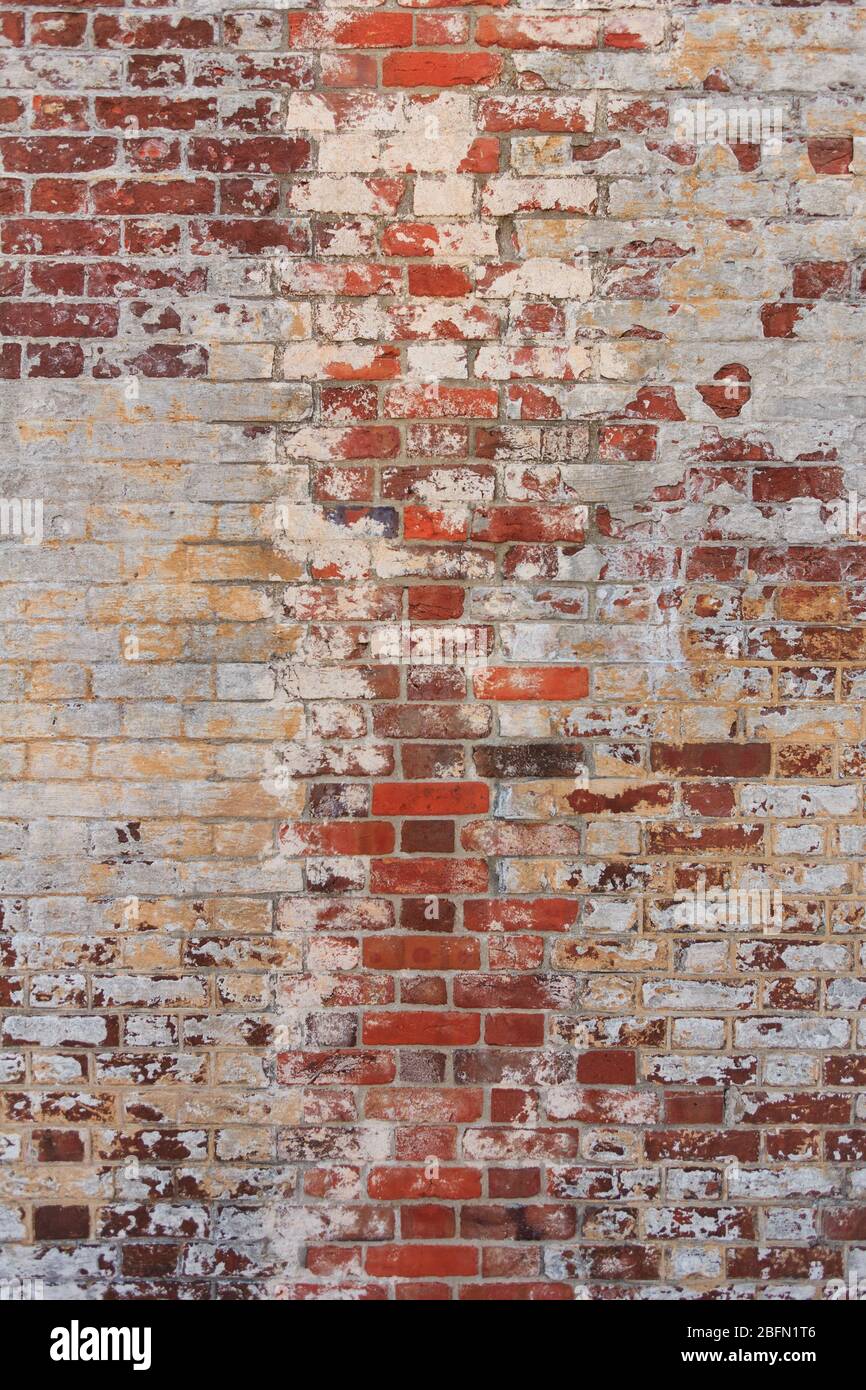 Old Painted Brick Wall for Background Stock Photo - Alamy