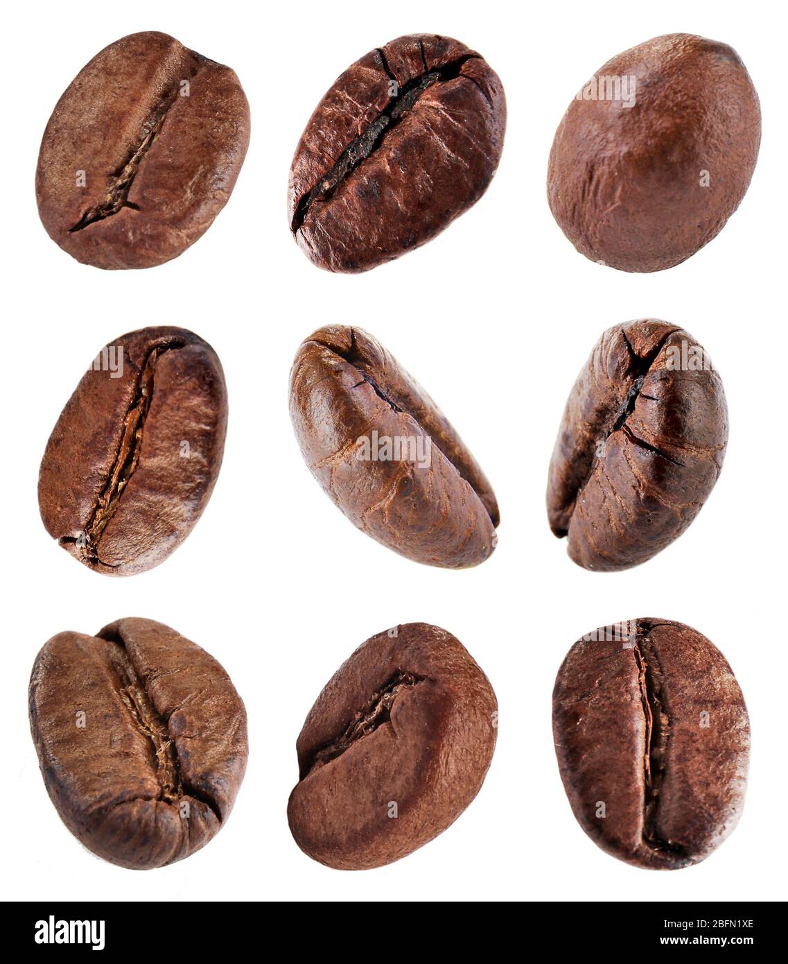Set coffee beans isolated hi-res stock photography and images - Alamy