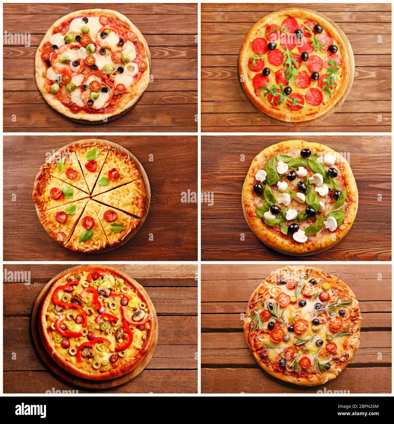 Pizza collage hi-res stock photography and images - Alamy