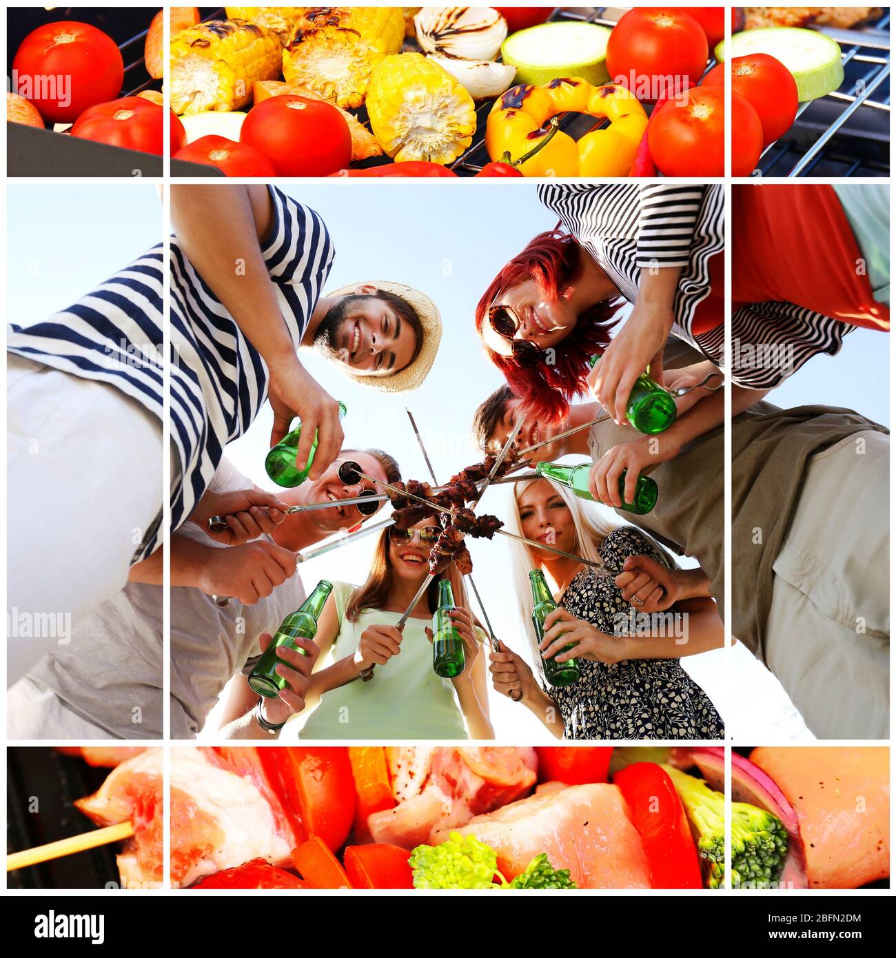 Picnic collage hi-res stock photography and images - Alamy