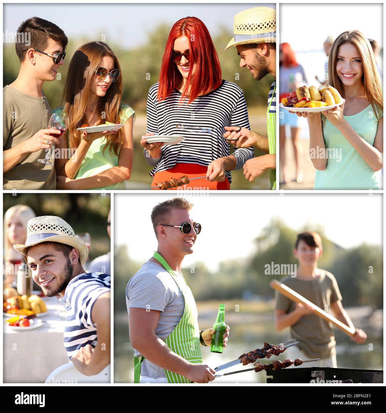 Joyful family friends celebrate Cut Out Stock Images & Pictures - Alamy