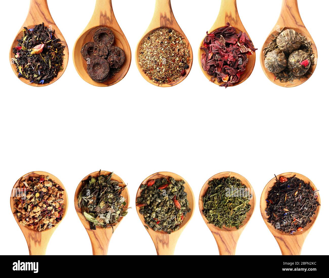 Set of different tea isolated on white Stock Photo - Alamy