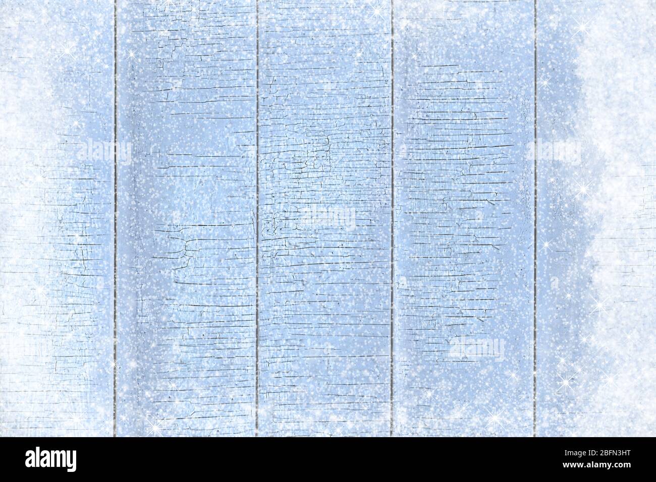 Old wooden texture background with snow effect Stock Photo - Alamy