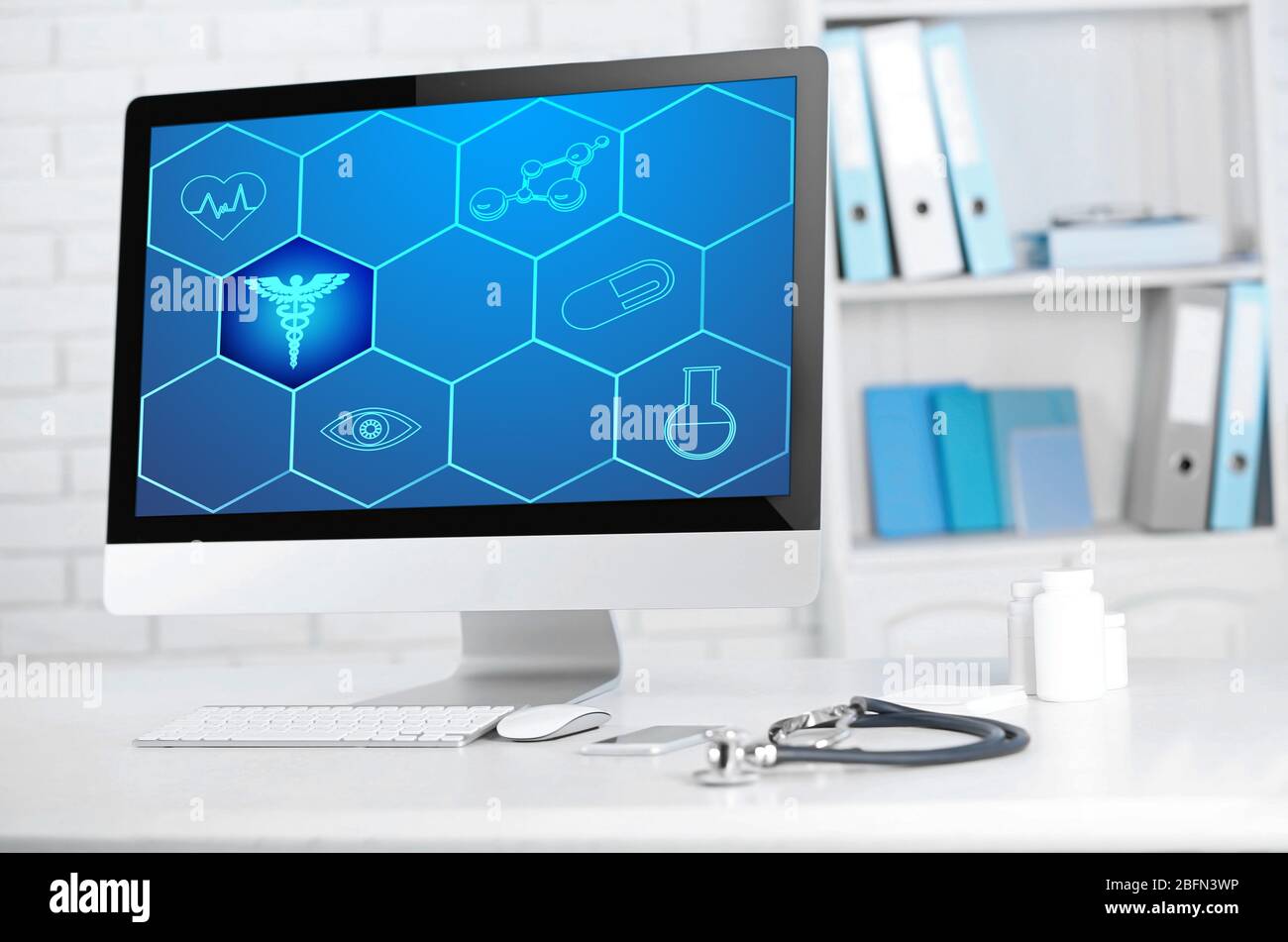 Medical interface on computer hi-res stock photography and images - Alamy