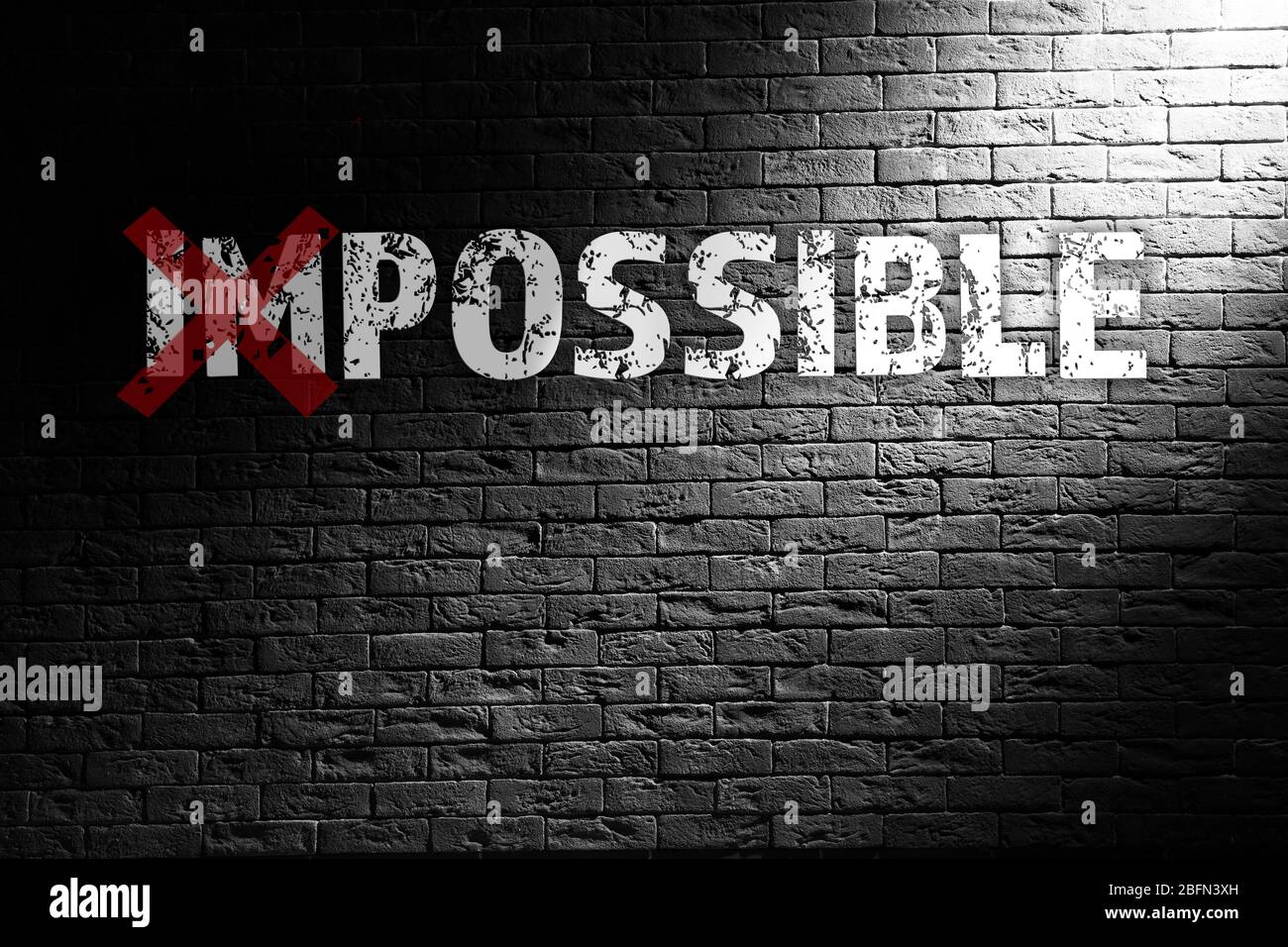 Red Impossible Word High Resolution Stock Photography and Images - Alamy