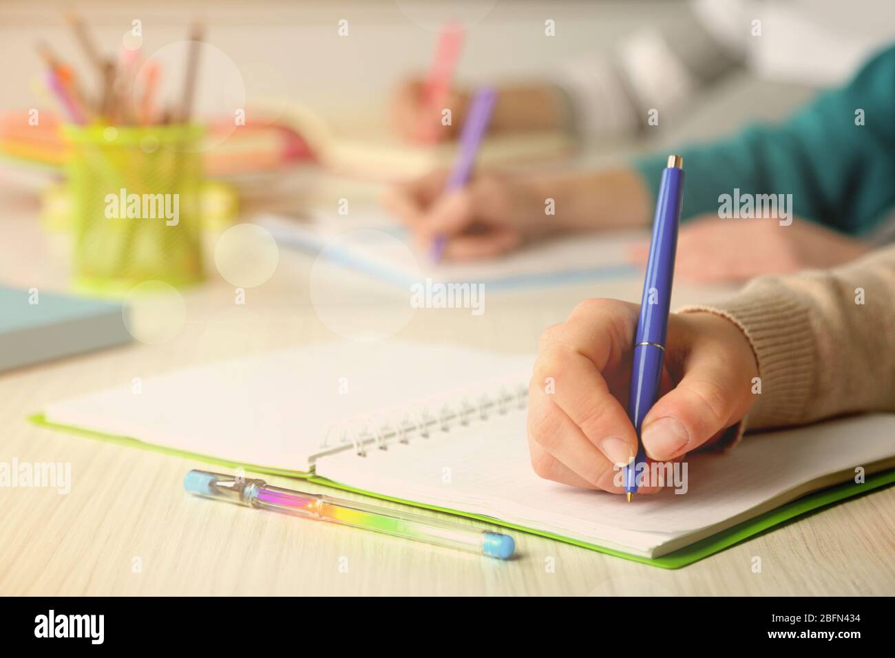 Teenager writing pen letter hi-res stock photography and images - Alamy