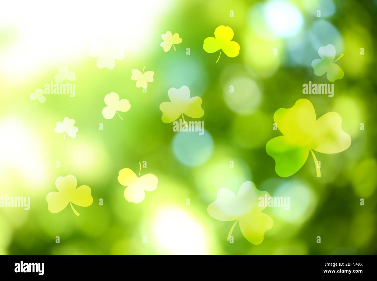 Background with clover leaves Stock Photo - Alamy