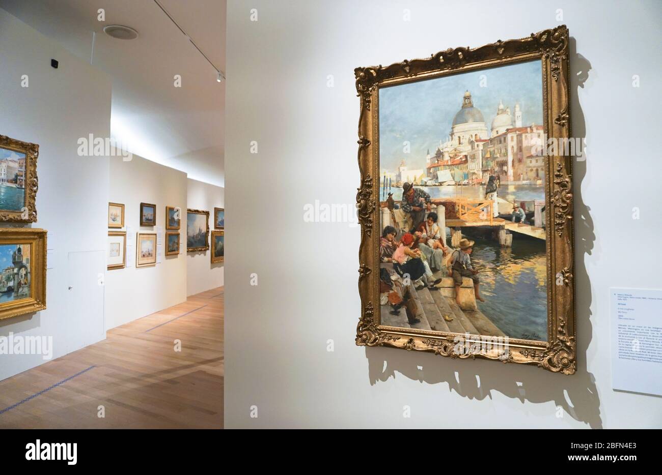 Oil painting, "My Ferry" by painter Henry Woods of the River Mersey ...