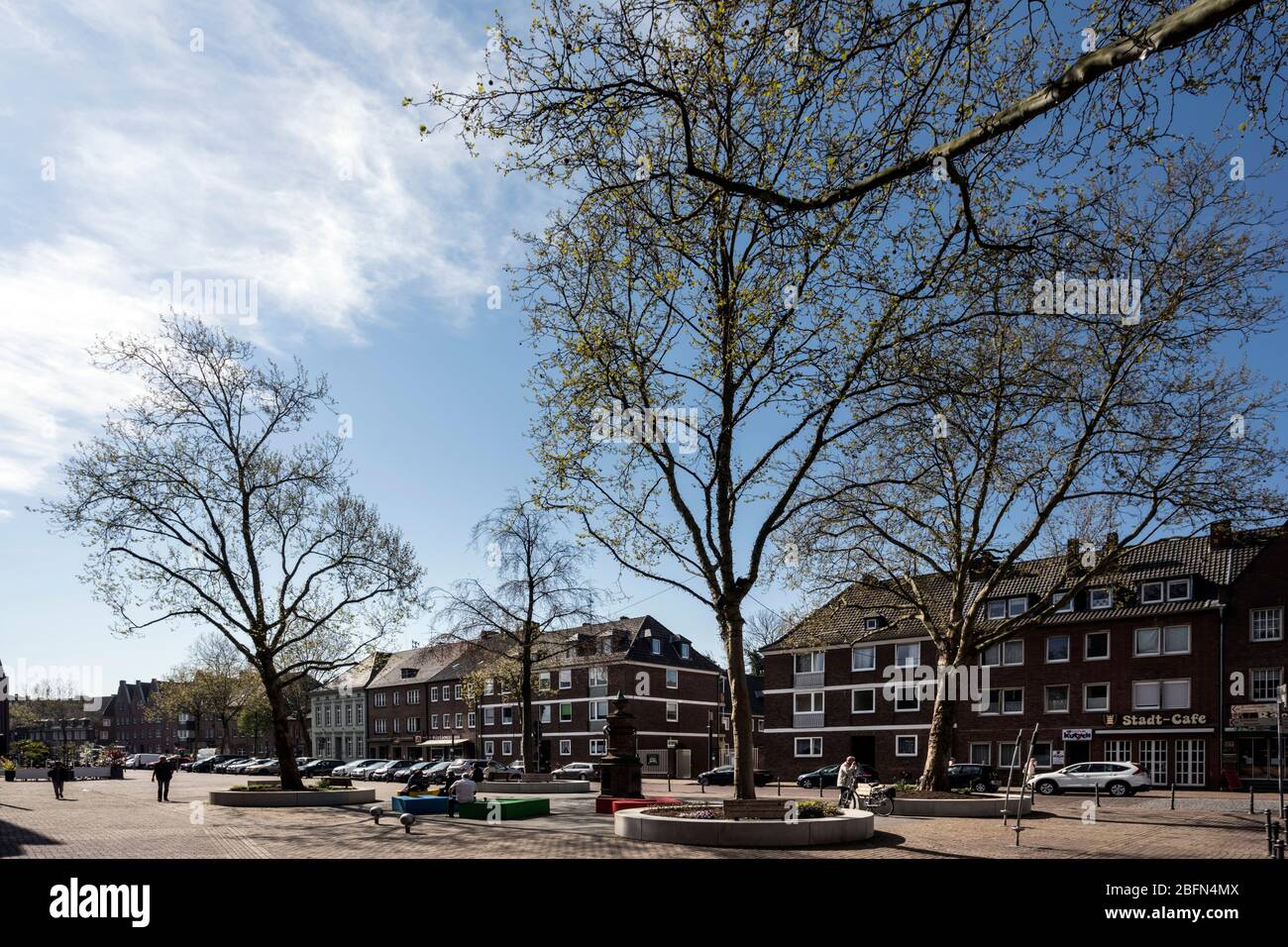 Rees town market Stock Photo - Alamy