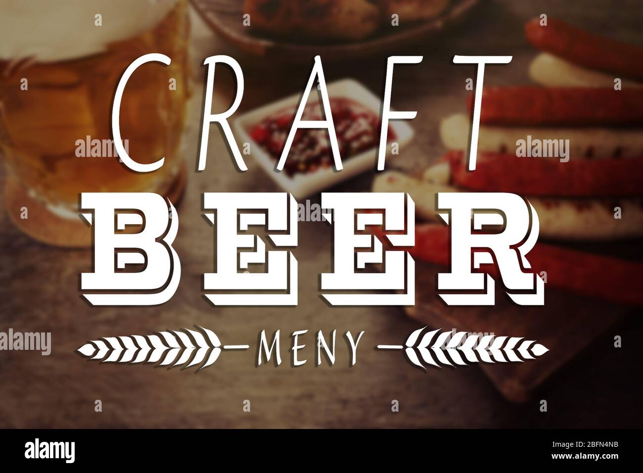 Exclusive fresh craft beer Stock Photo - Alamy