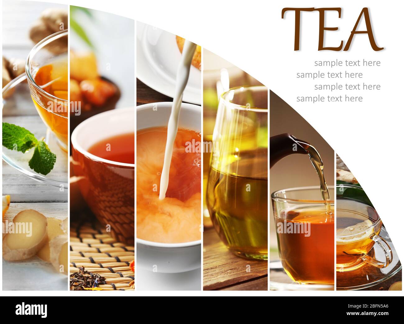 Set of different tea Stock Photo - Alamy