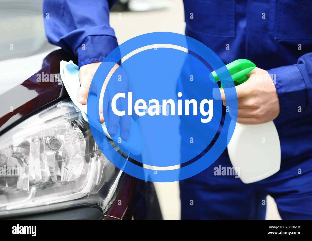 Cleaning car lights hi-res stock photography and images - Alamy
