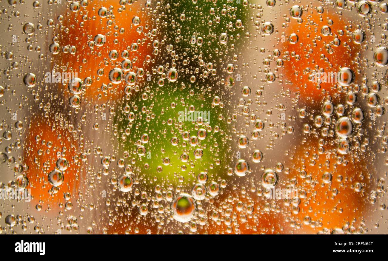 Background abstraction. Texture. Bubbles and bright colors. Neon style ...