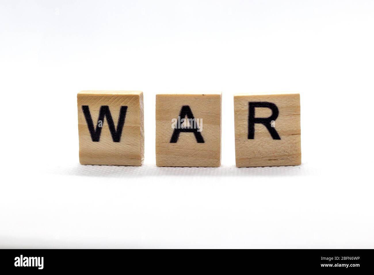 War, letters with a white background Stock Photo - Alamy