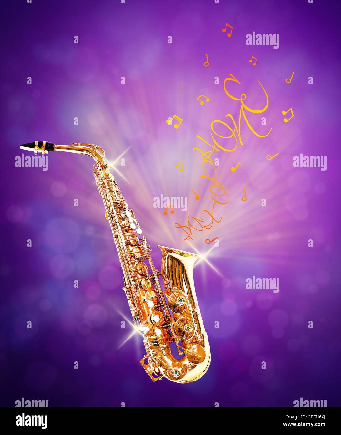 Purple Saxophone