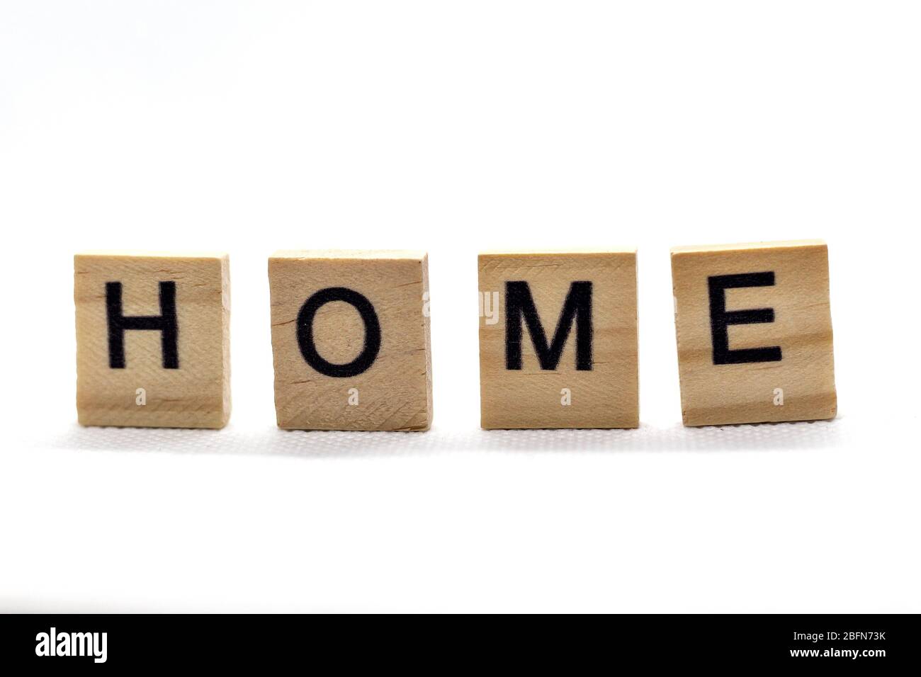 Home, letters with a white background Stock Photo - Alamy