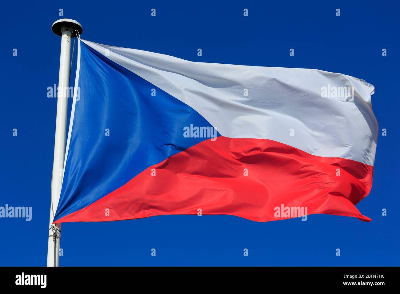 Czech National Flag,Prague,Czech Republic Stock Photo - Alamy
