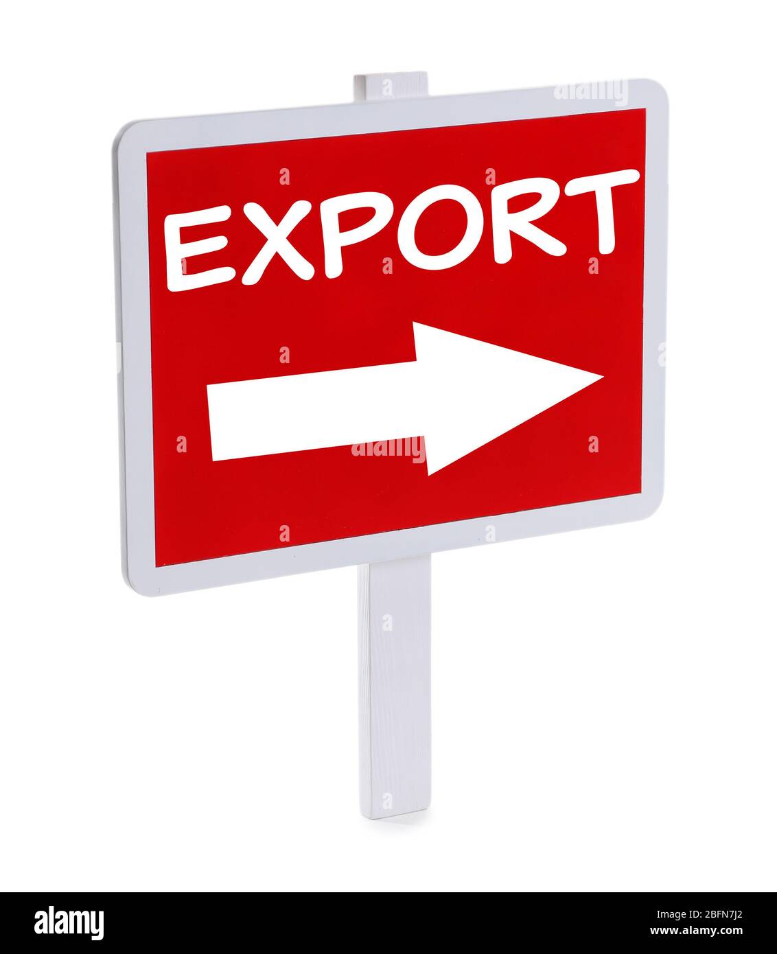 Sign with text export isolated on white Stock Photo - Alamy