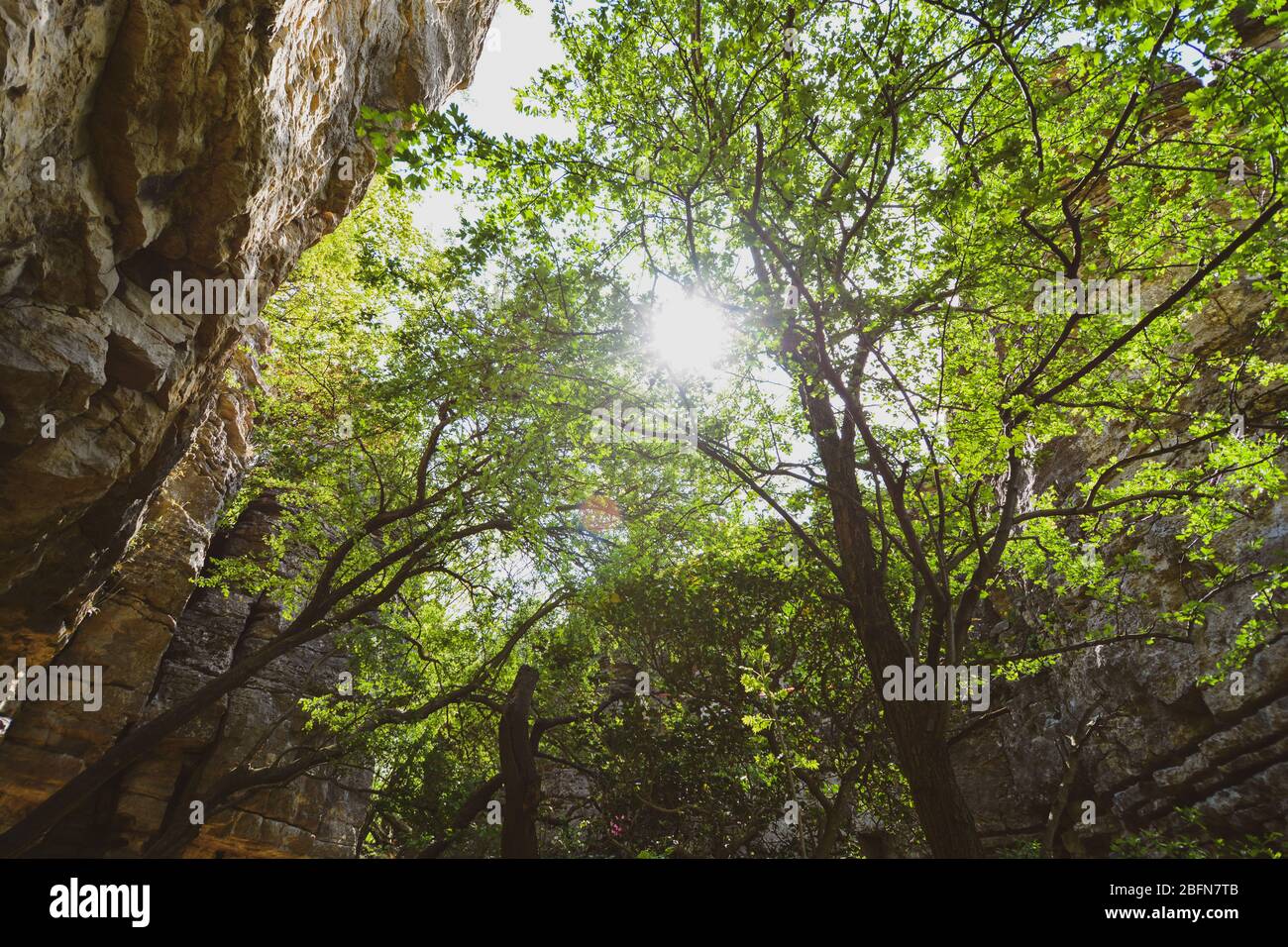 In the rocks - Felsengärten Hessigheim - South of Germany - behind the ...