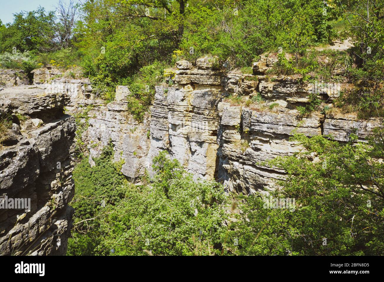 In the rocks - Felsengärten Hessigheim - South of Germany - behind the ...