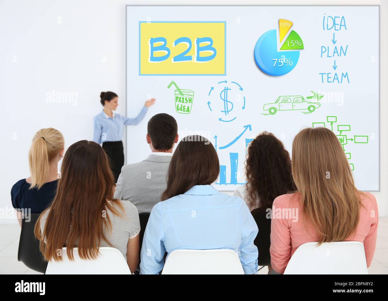Business conference. Business coaching and development concept Stock ...