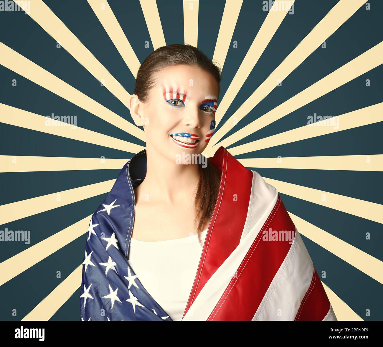 Fourth of july makeup hi-res stock photography and images - Alamy