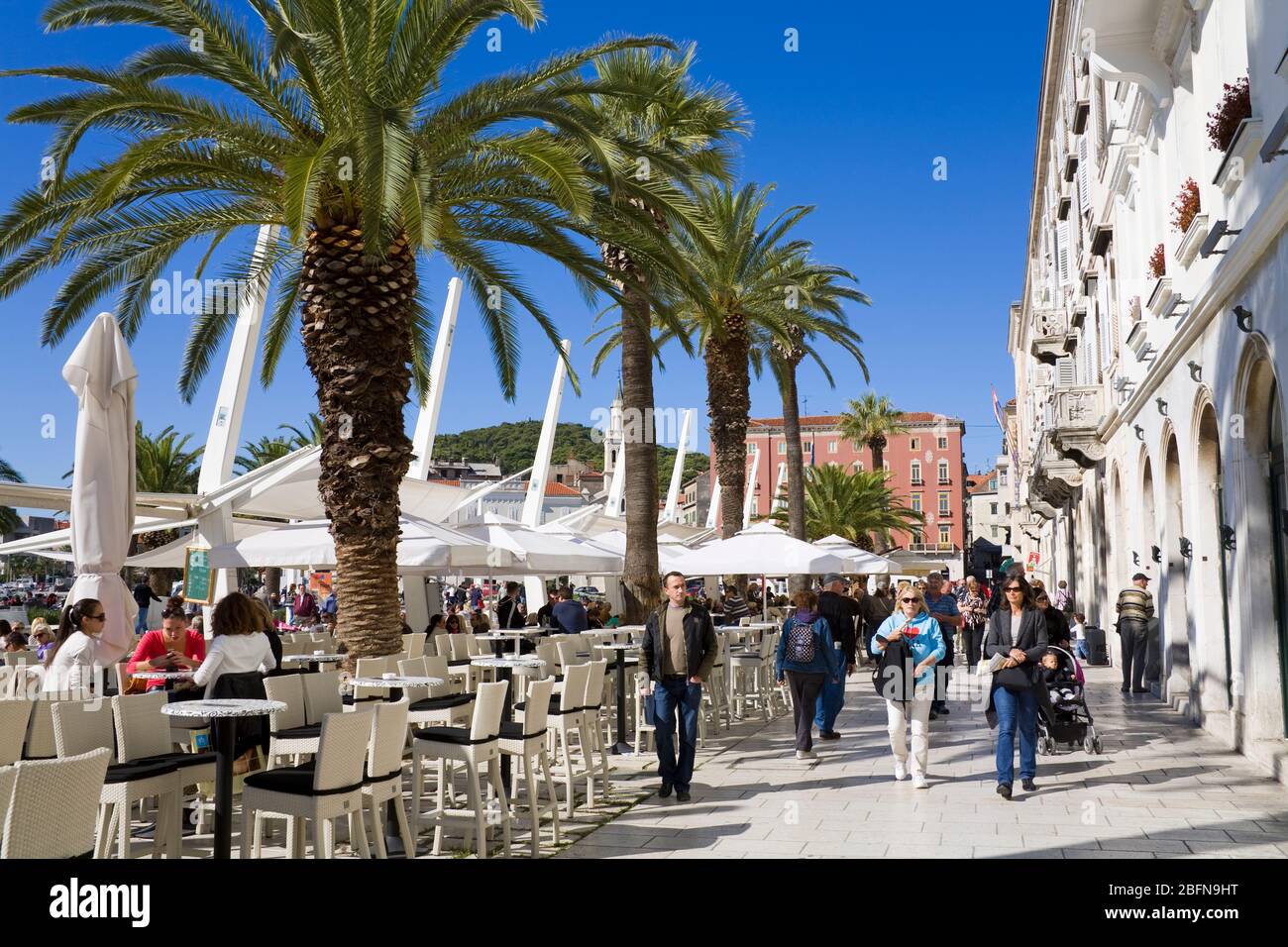 Cafe on the Riva, Split, Croatia, Europe Stock Photo - Alamy