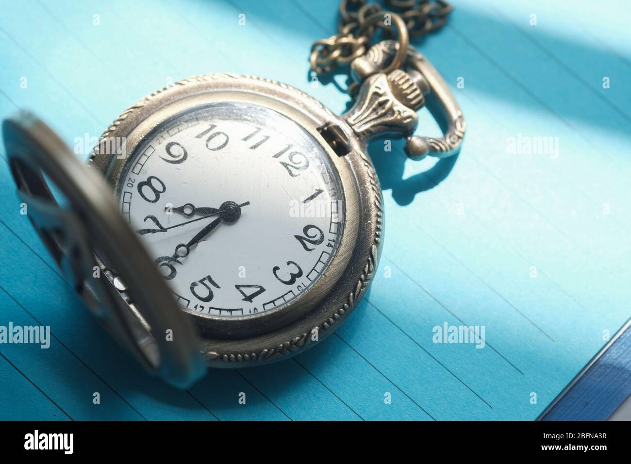 old antique pocket watch showing time, close up Stock Photo - Alamy