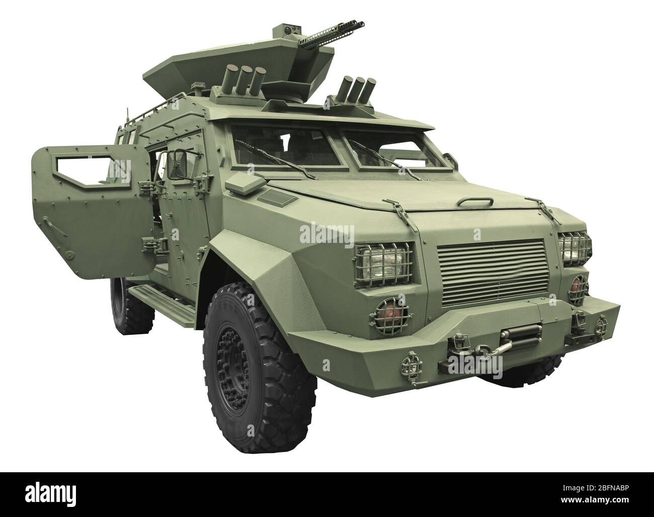 Military machine on white background Stock Photo - Alamy