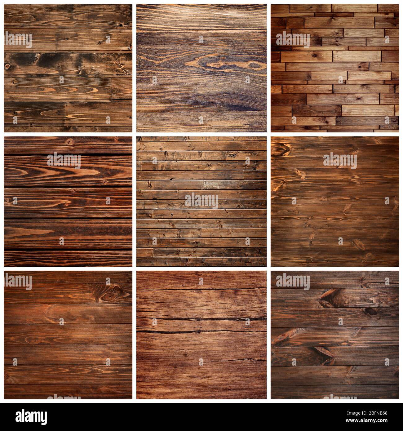 Collage of different wooden textures Stock Photo - Alamy