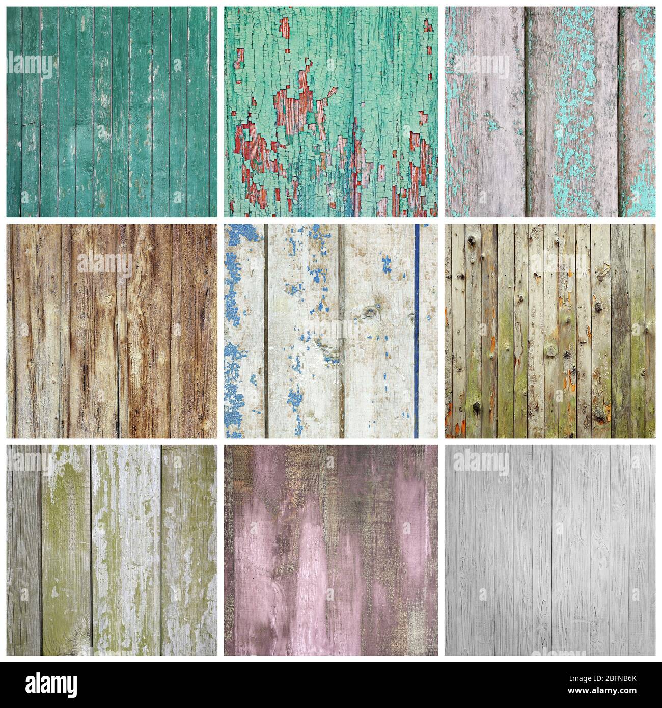 Collage of different wooden textures Stock Photo - Alamy