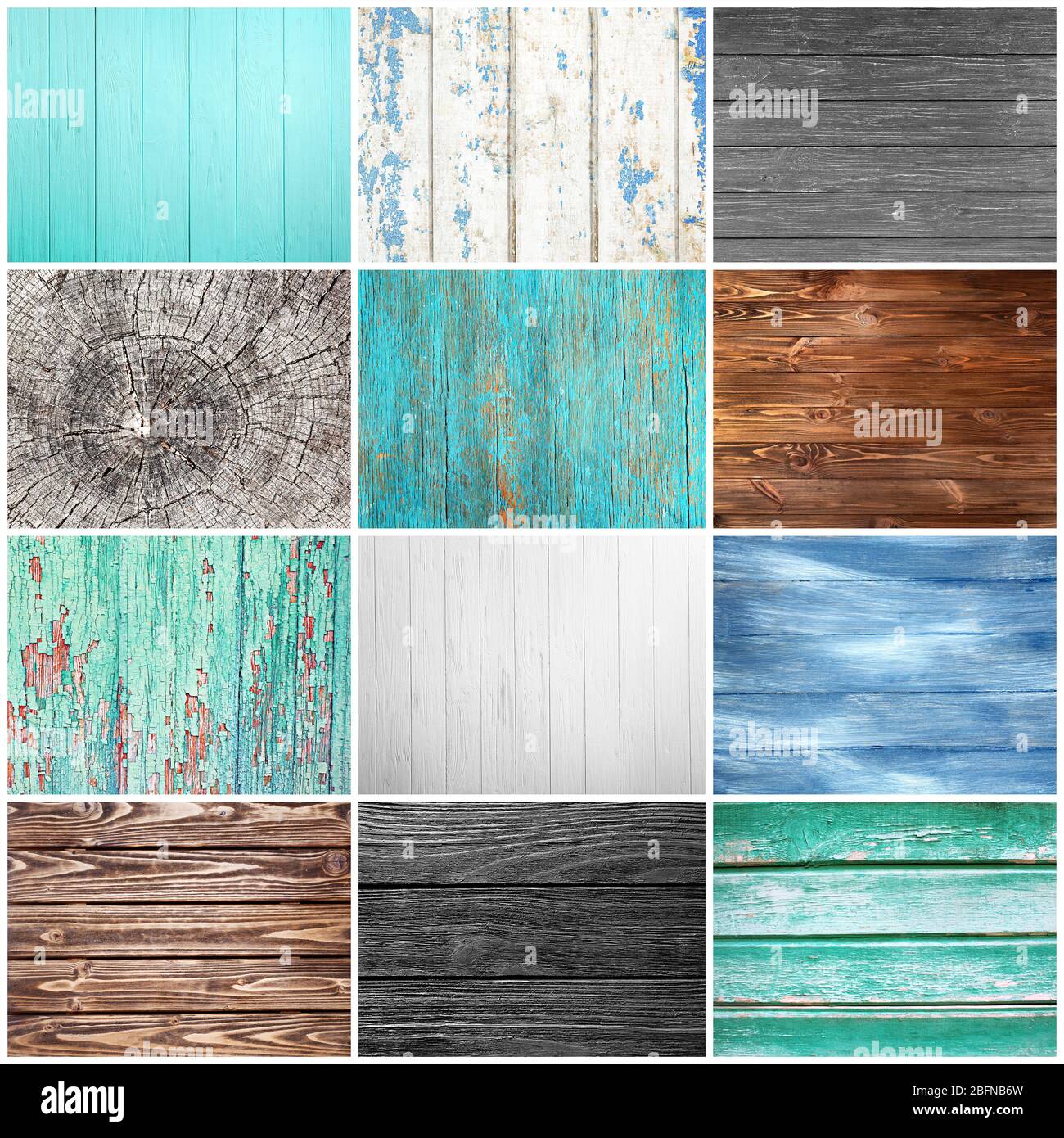 Collage of different wooden textures Stock Photo - Alamy