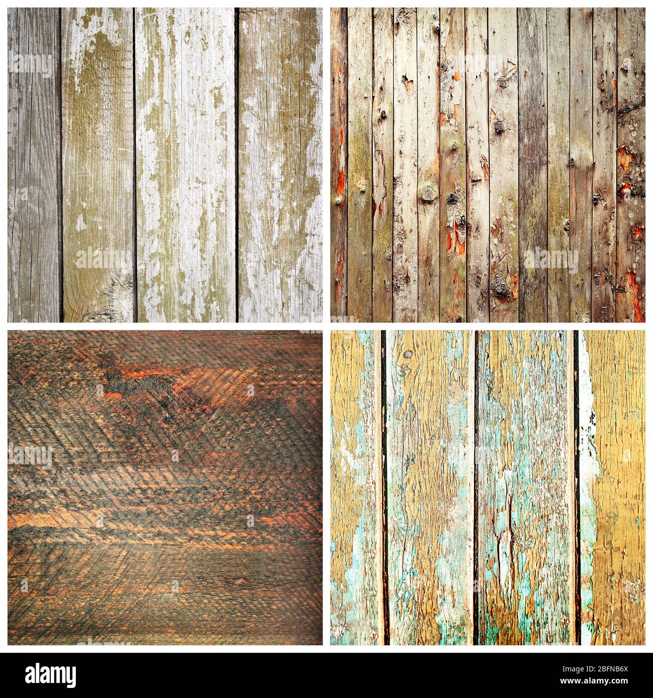 Collage of different wooden textures Stock Photo - Alamy
