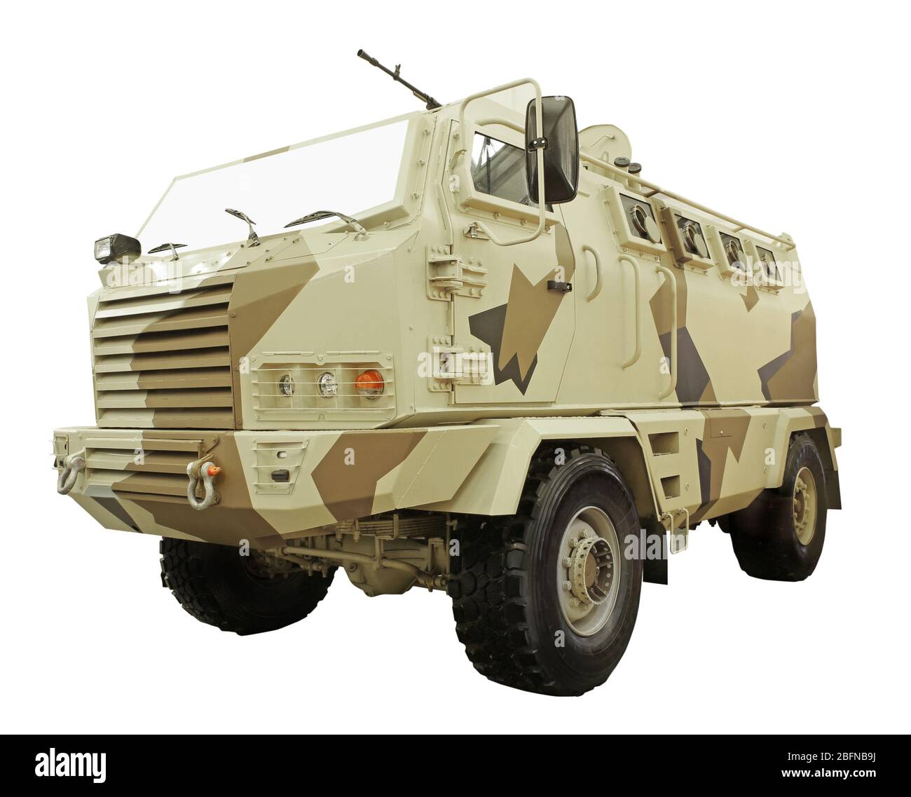 Military machine on white background Stock Photo - Alamy