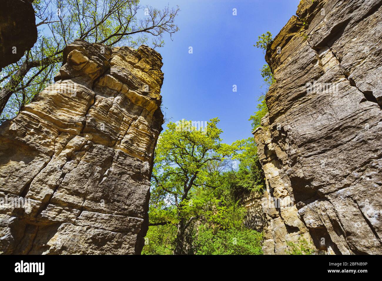 In the rocks - Felsengärten Hessigheim - South of Germany - behind the ...