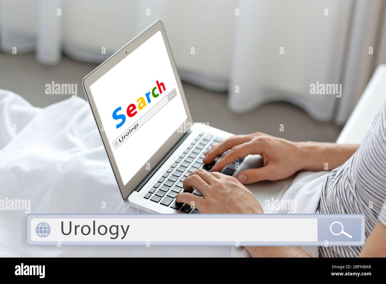 Person Searching The Internet