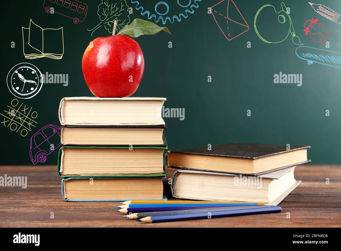 School Chalkboard Apple