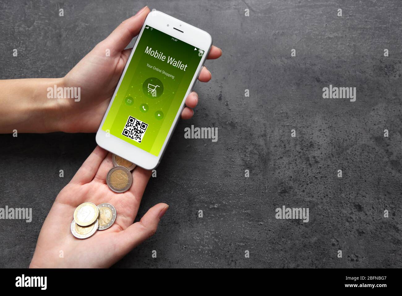Modern technology and online transaction concept Stock Photo - Alamy