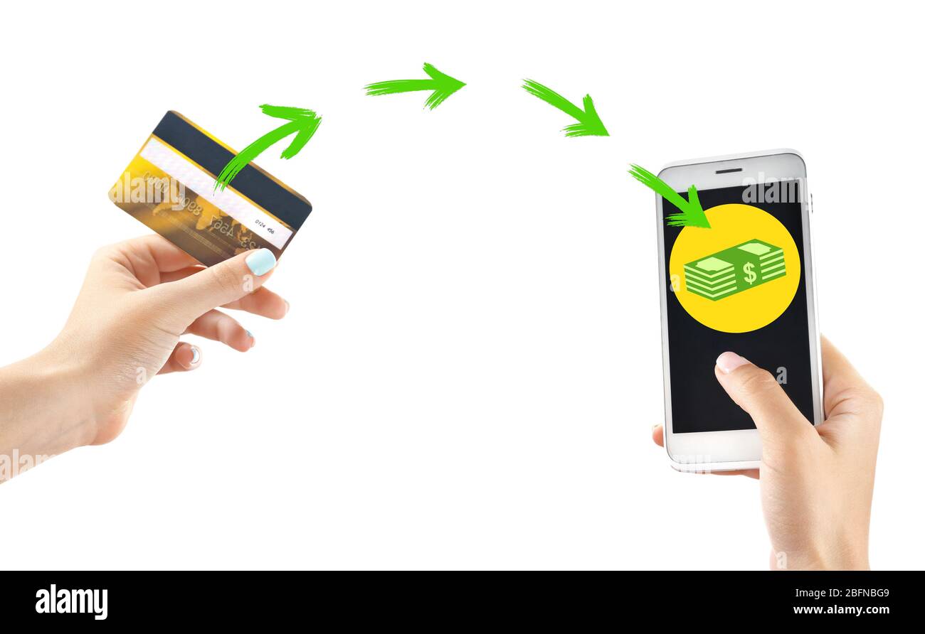 Modern technology and online transaction concept Stock Photo - Alamy