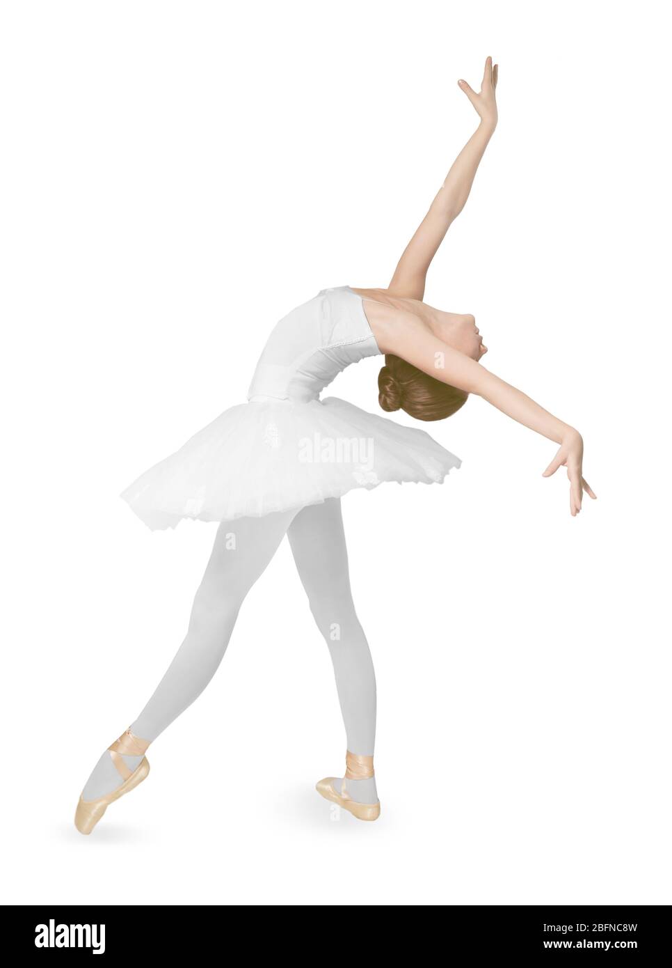 Girl background pointe shoes Cut Out Stock Images & Pictures - Alamy