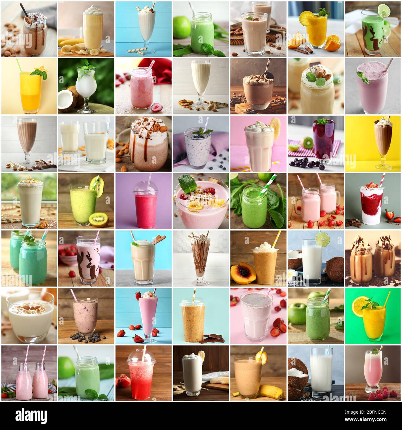 Collage of delicious cocktails Stock Photo - Alamy