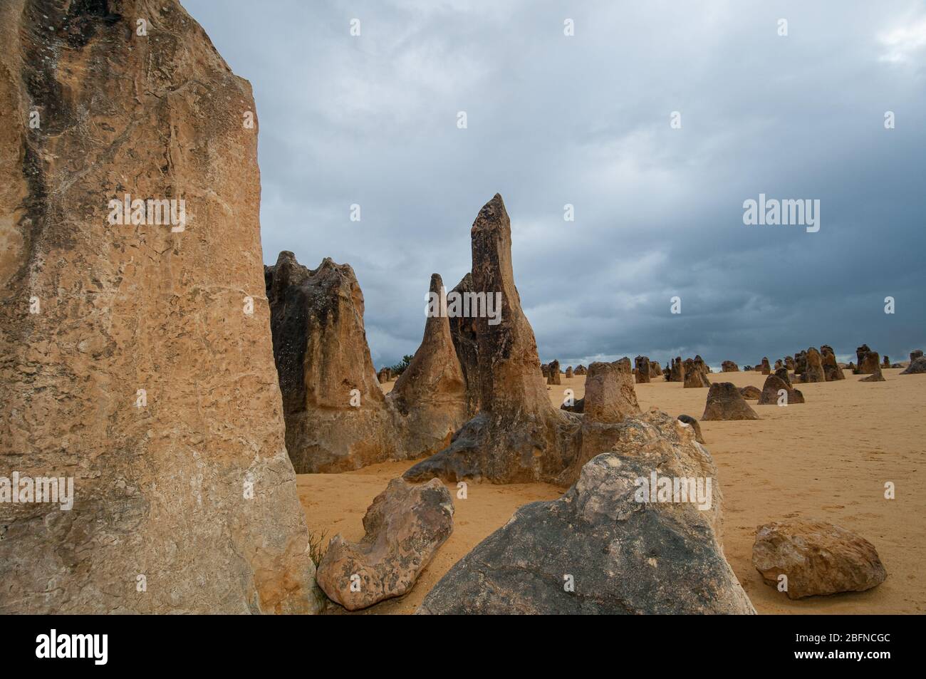 The Pinnacles geological formation at Namburg National Park, Cervantes ...