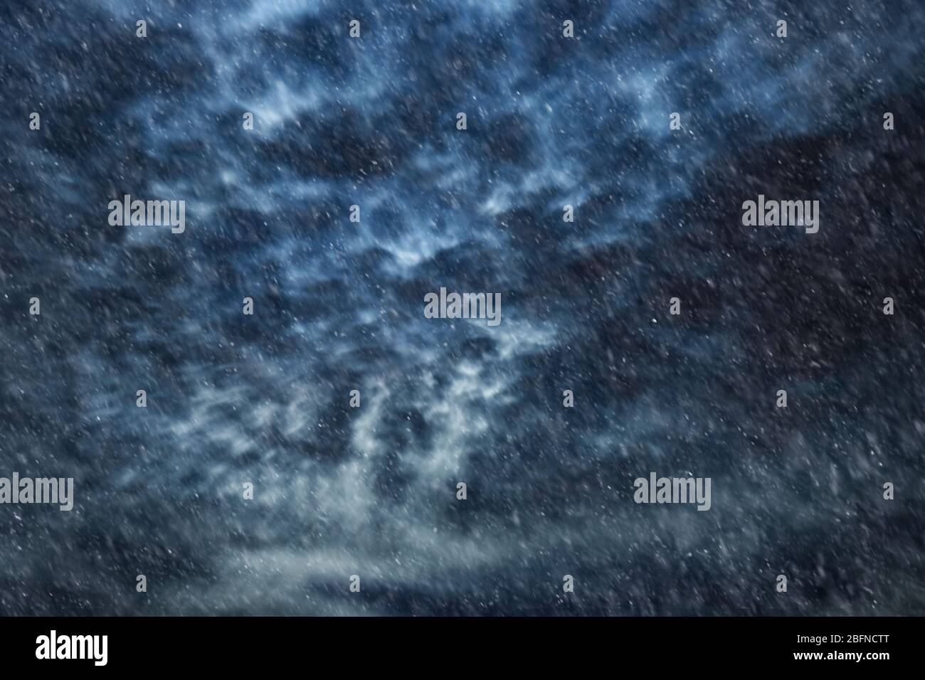 Dark sky with snow storm clouds Stock Photo - Alamy