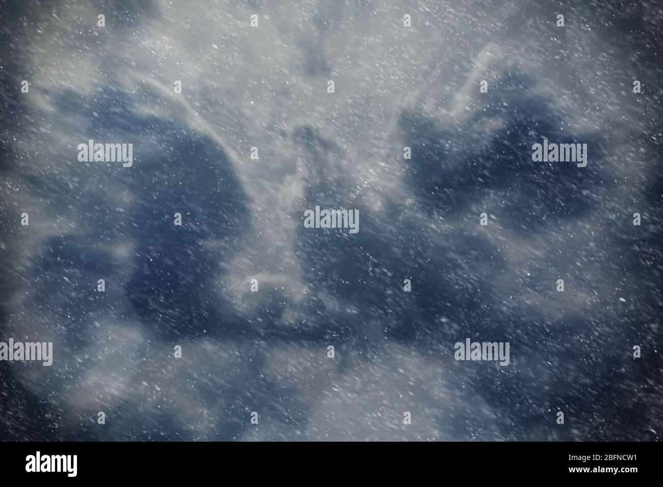 Dark sky with snow storm clouds Stock Photo - Alamy