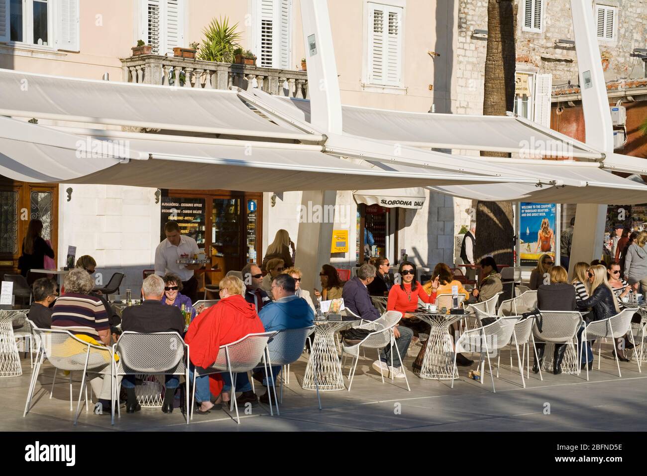 Cafes on the Riva, Split, Croatia, Europe Stock Photo - Alamy