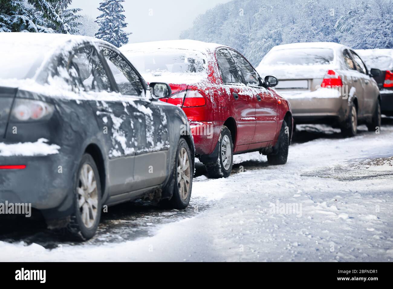 Traffic jam in countryside hi-res stock photography and images - Alamy