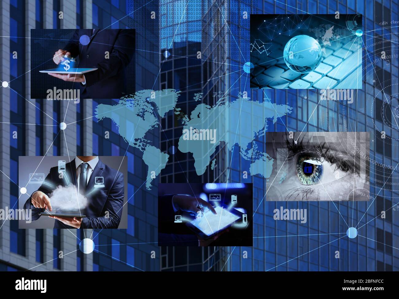 Modern technology concept. Worldwide internet connection Stock Photo ...