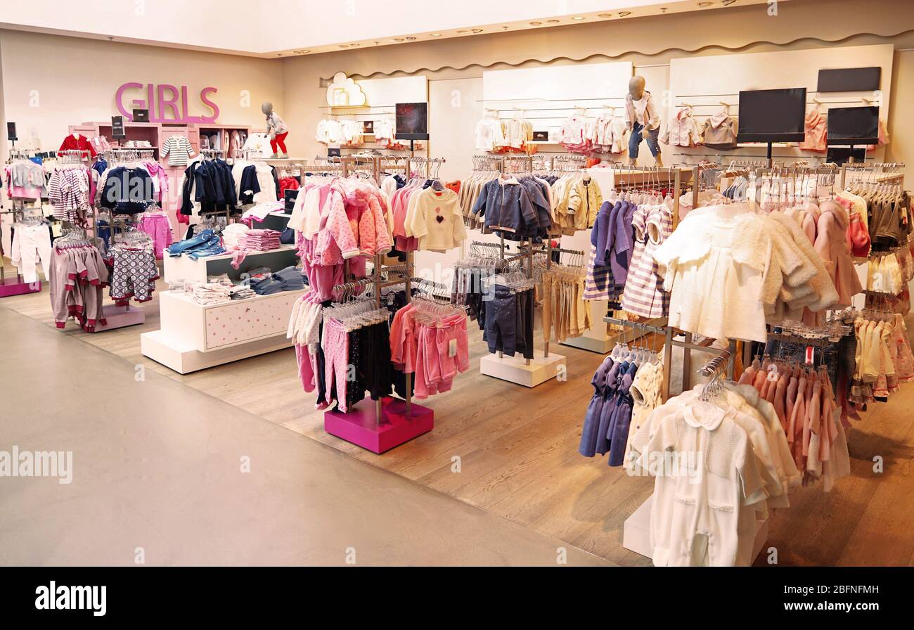Kids department store in mall Stock Photo - Alamy