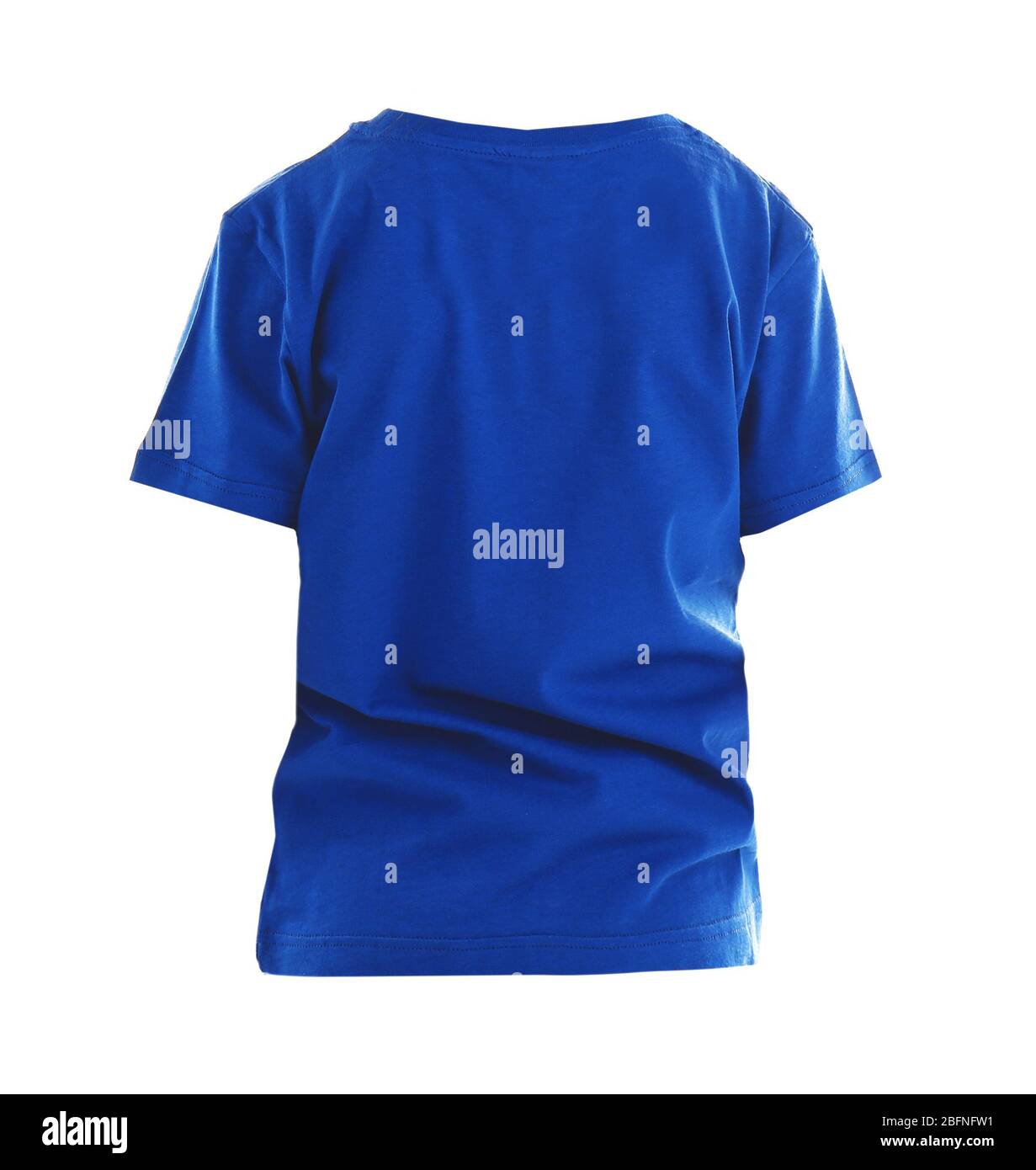 Back view of t-shirt on white background Stock Photo - Alamy